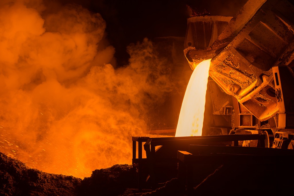 steelworks-molten-steel | Carbon Brief