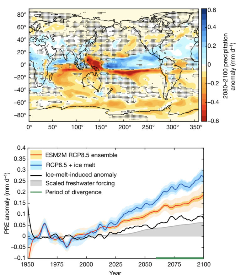 Melting Antarctic ice could slow global temperature rise, study says ...