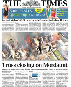 Media reaction: UK’s record-smashing 40C heatwave and climate change ...