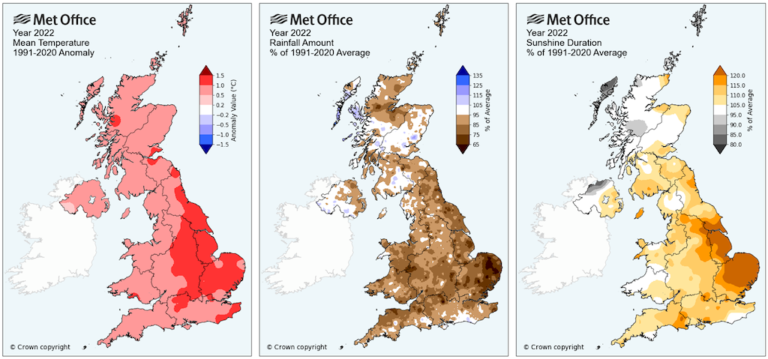 Met Office: A review of the UK’s climate in 2022 - Carbon Brief