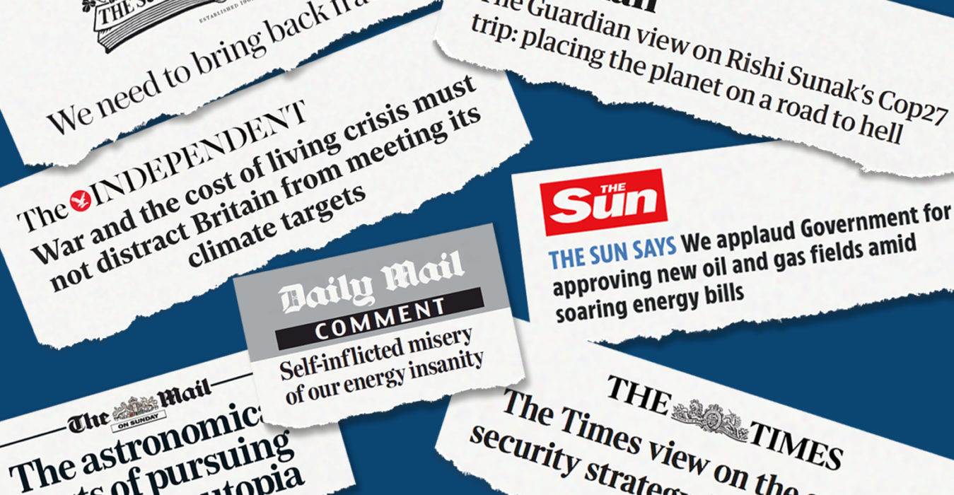 Analysis: How UK newspapers commented on energy and climate change in ...