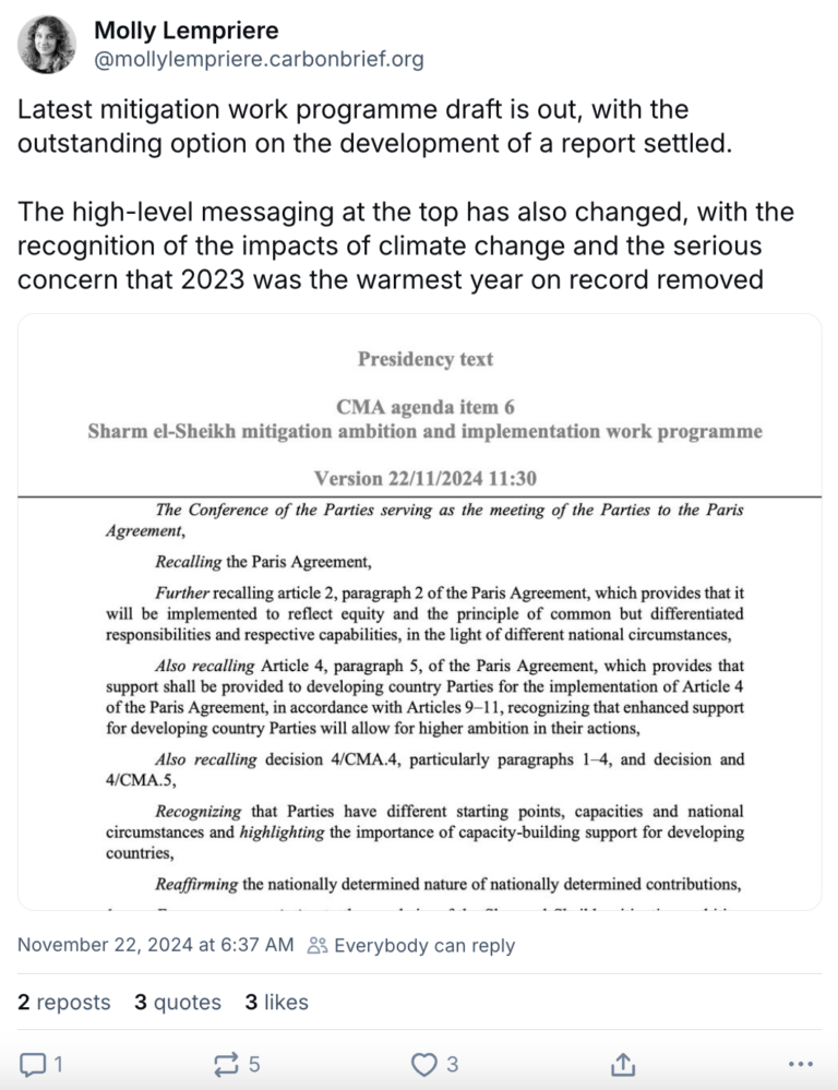 COP29: Key outcomes agreed at the UN climate talks in Baku - Carbon Brief