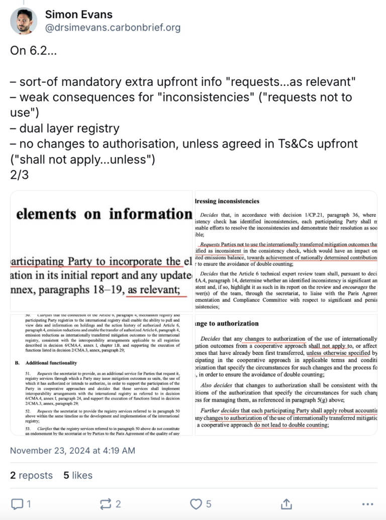 COP29: Key outcomes agreed at the UN climate talks in Baku - Carbon Brief